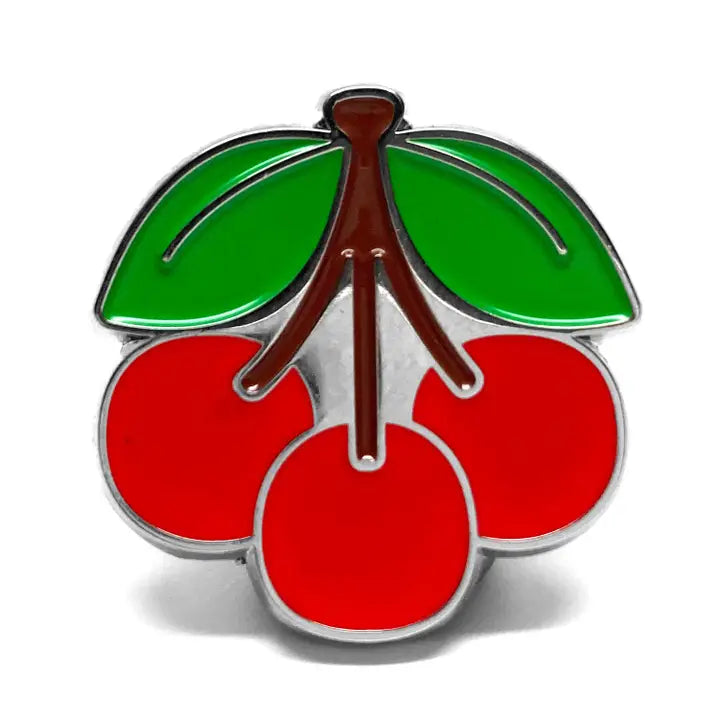 Mary Engelbreit Studios - Triple Cherry Enamel Art Pin — Root & Company
