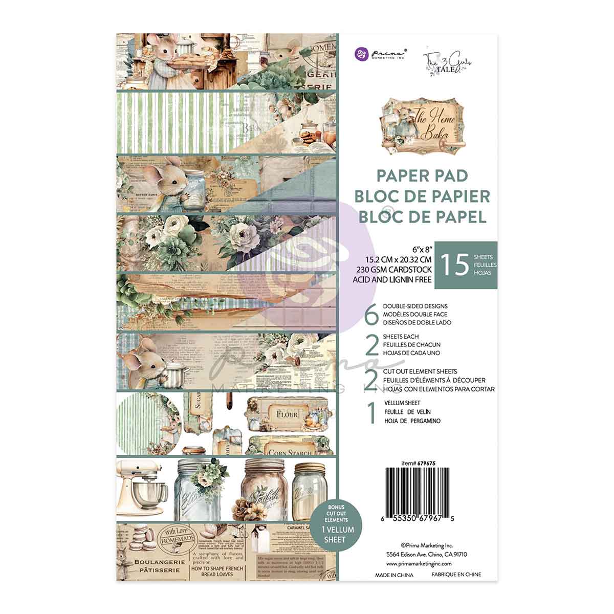 Prima Marketing - The Home Baker Collection - 6×8 Paper Pad — Root ...