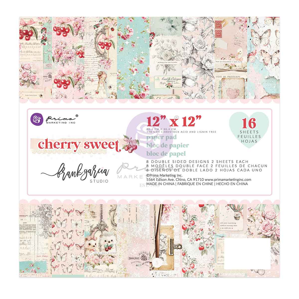 Prima Marketing - Cherry Sweet Collection - 12×12 Paper Pad — Root ...