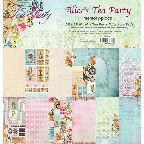 Memory Place - Alice's Tea Party Collection - 12 x 12 Collection Pack ...