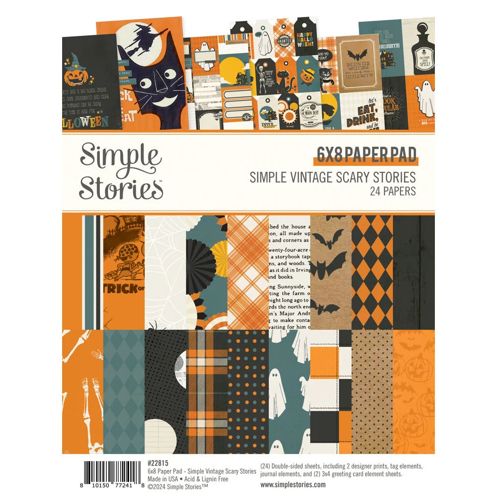 Simple Stories - Simple Vintage Scary Stories Collection - 6 x 8 Paper ...