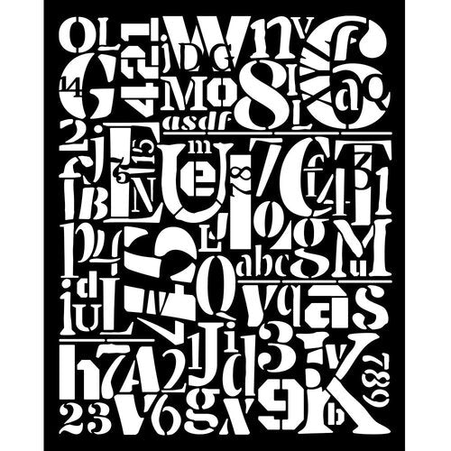 Stamperia - Furry Friends - Stencils - Numbers and Letters Pattern ...