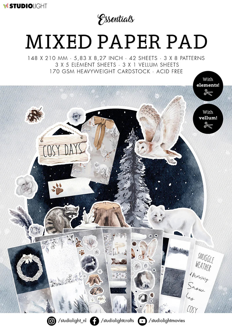 Studio Light - Mixed Paper Pad Pattern Paper Essentials — Root & Company