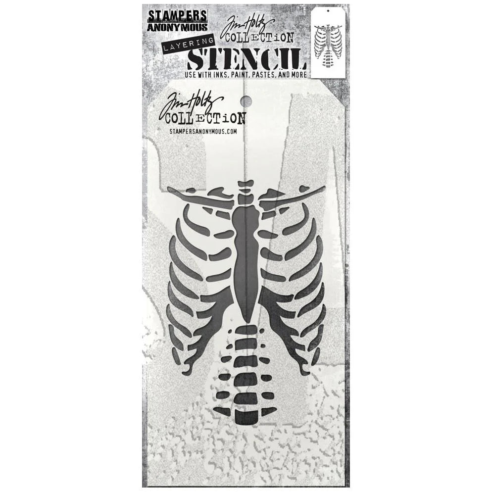 Stampers Anonymous - Tim Holtz Layering Stencil Bones — Root & Company