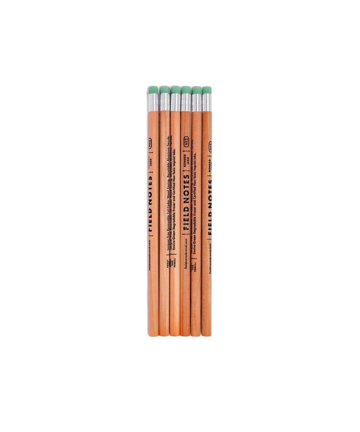 Field Notes - No. 2 Woodgrain Pencil 6-Pack Renewable Wood Casing ...