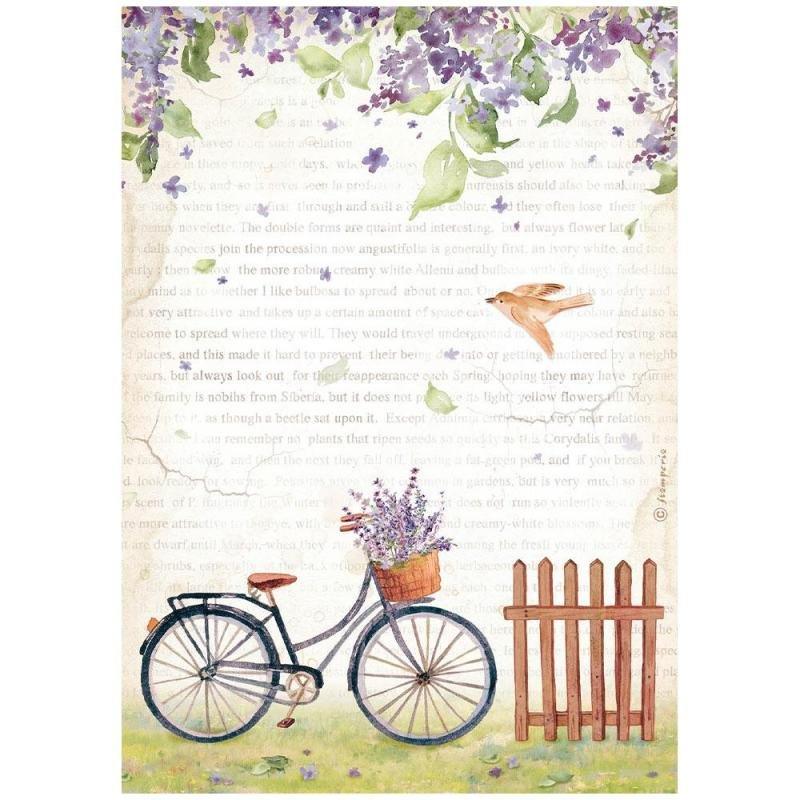 Stamperia - Rice Paper Single Sheet - Create Happiness Welcome Home Bi ...
